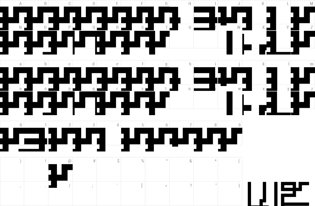 Download Free Font Maze