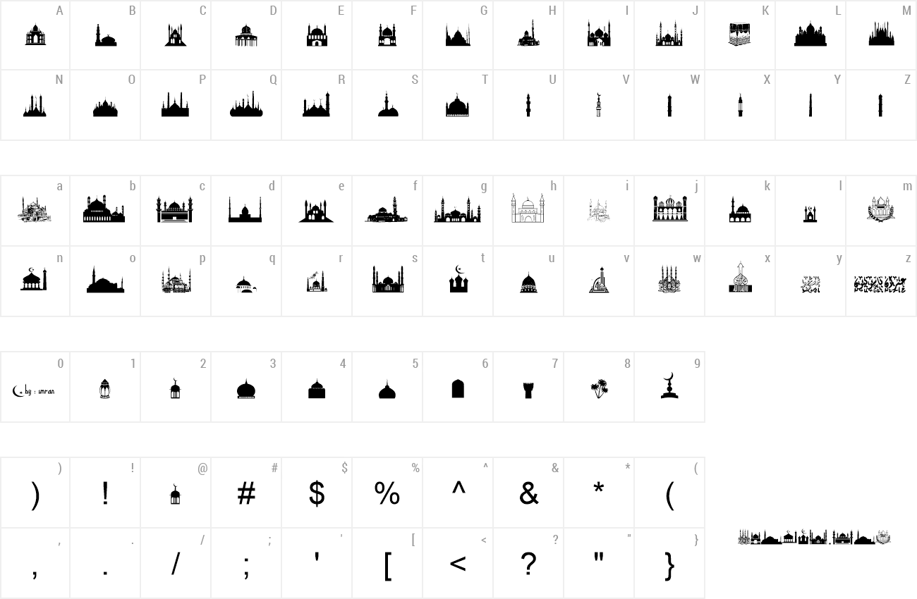 Masjid Al Imran Font | wfonts.com - download free