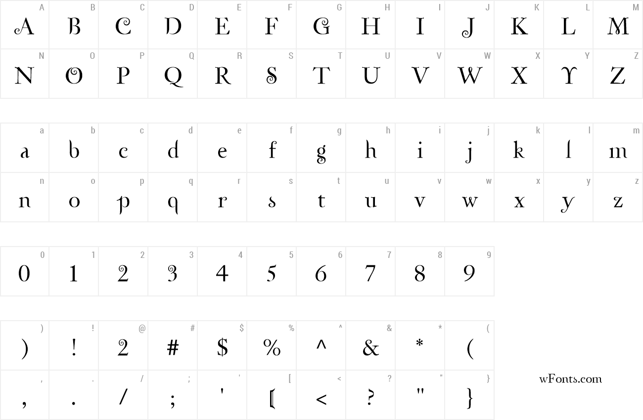 Zephyr Regular Font | wfonts.com - download free