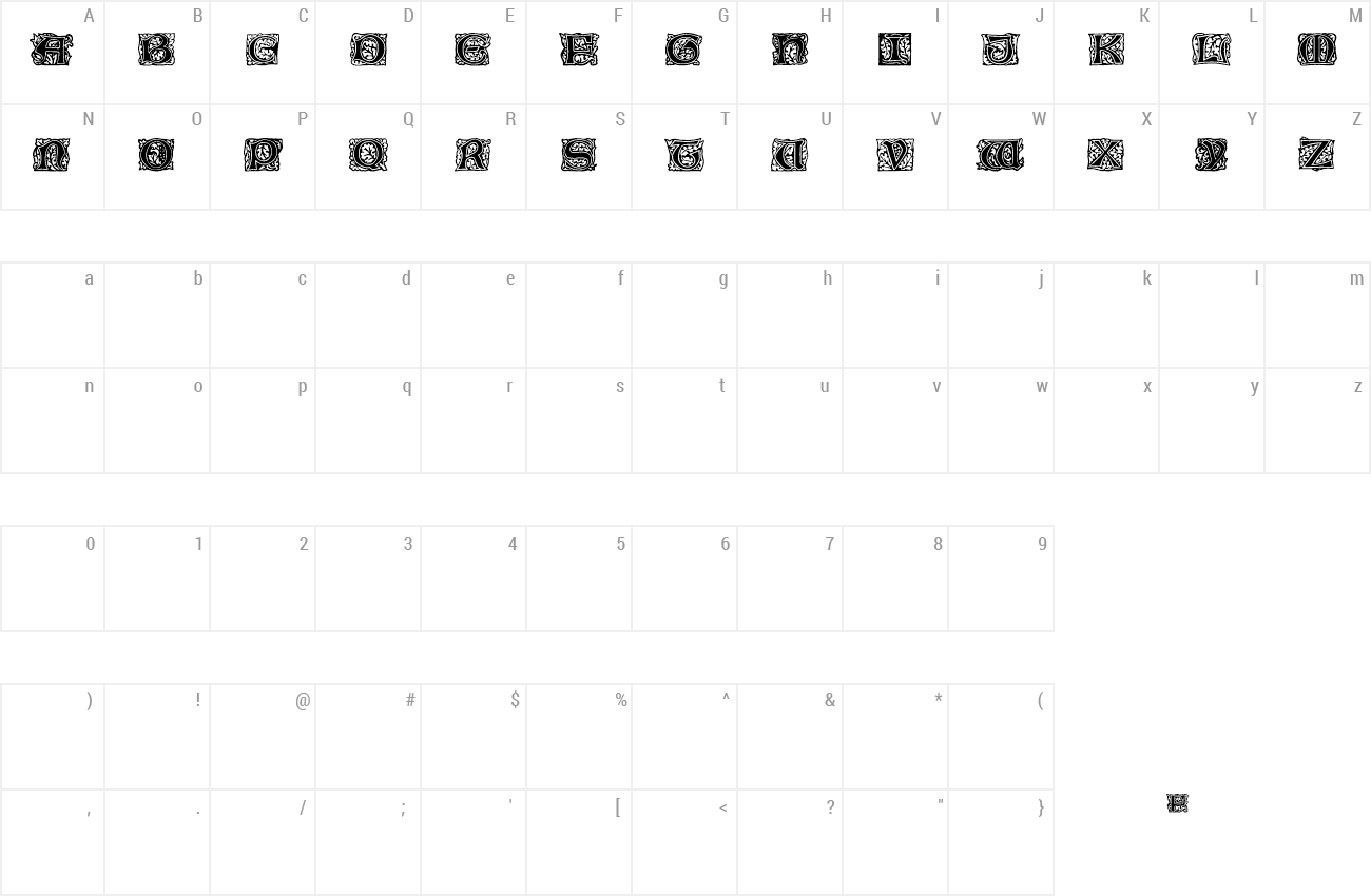 Initial Caps Font | wfonts.com - download free