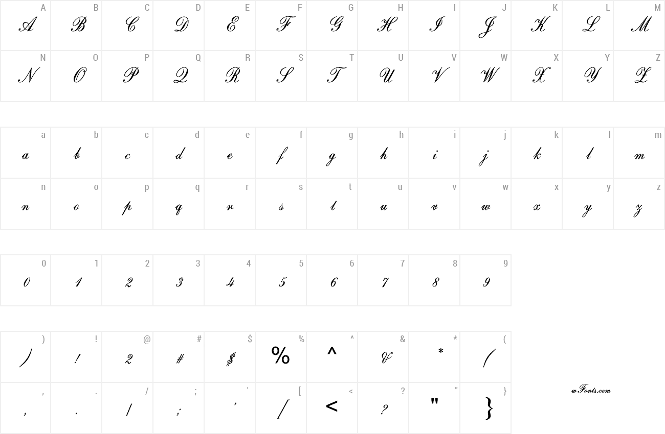 Original Script AT Font | wfonts.com - download free