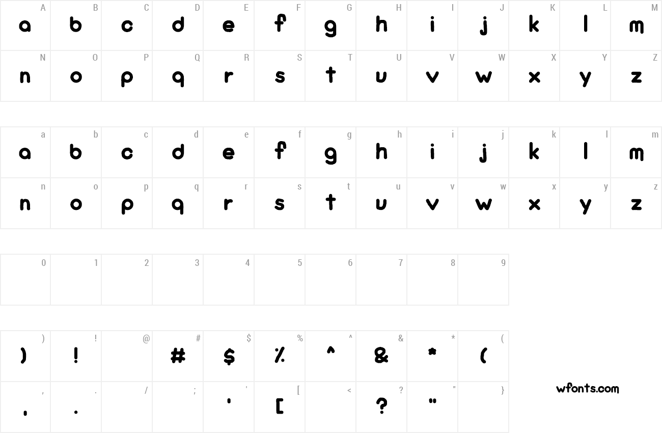 KaBoom New Font | wfonts.com - download free