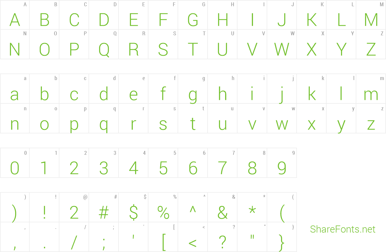 Download Free Font Roboto Light