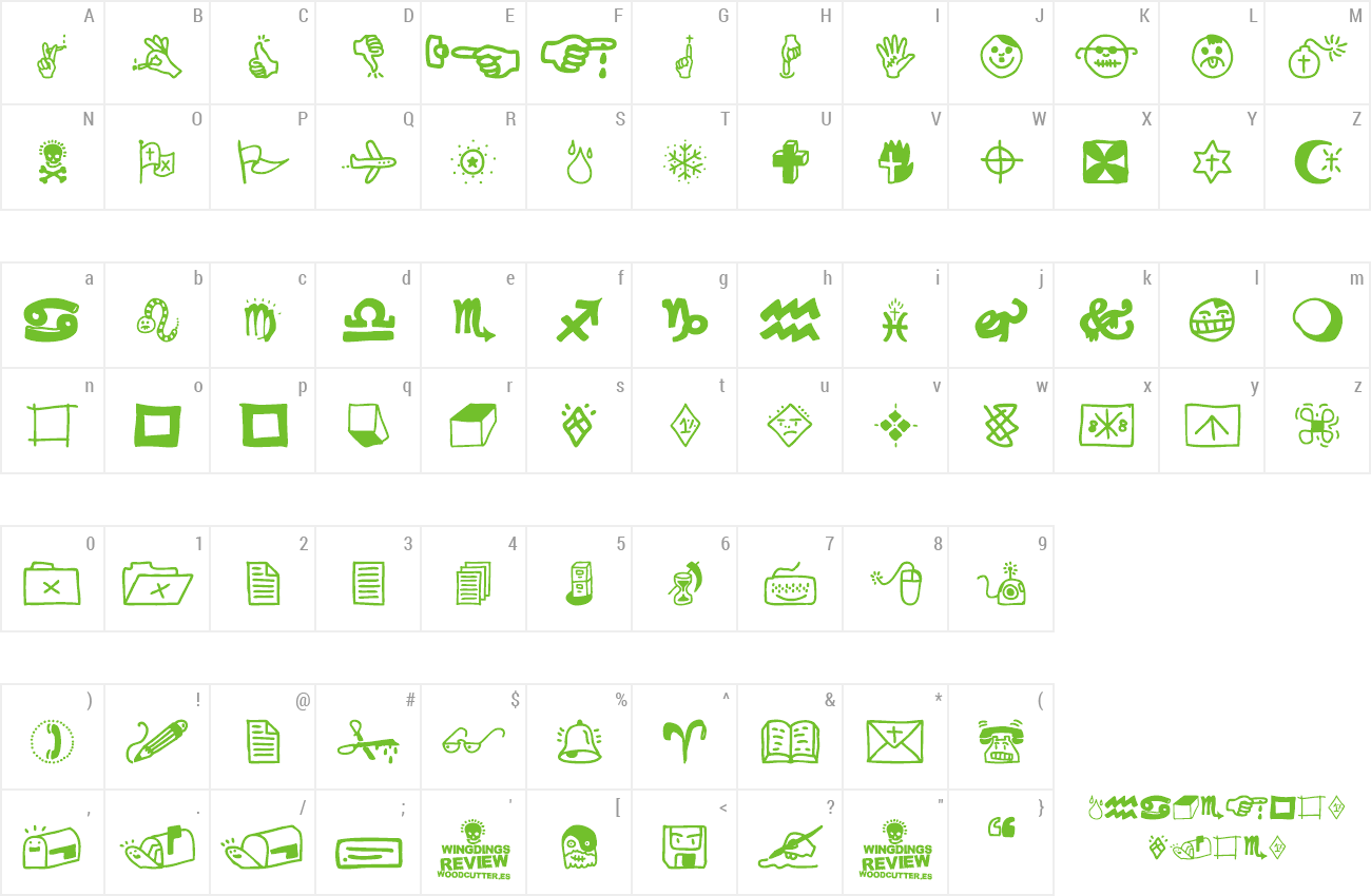 Download Free Font Wingding Review