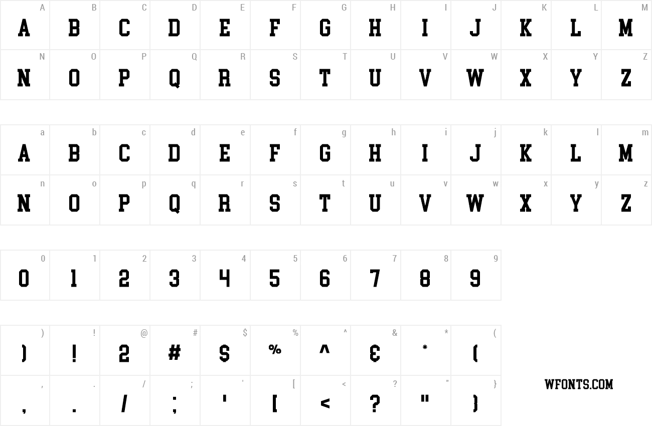 College Block Font | wfonts.com - download free