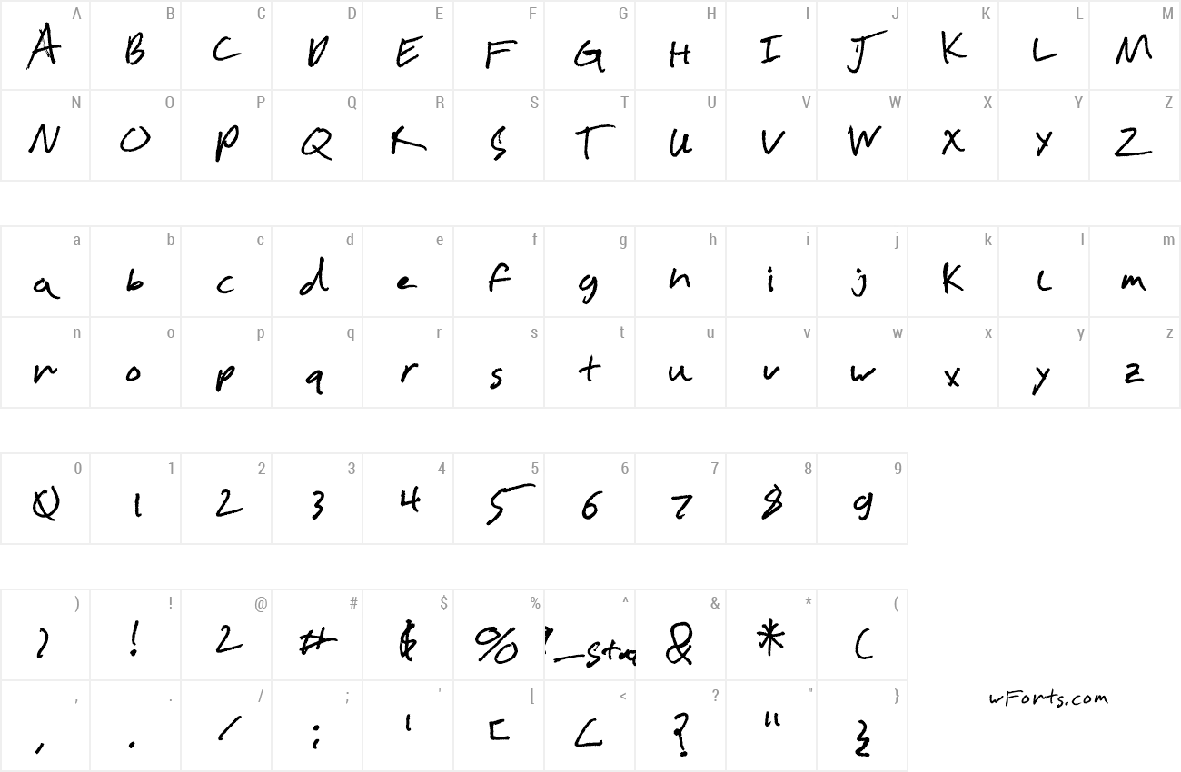 Download Free Font Chicken Scratch