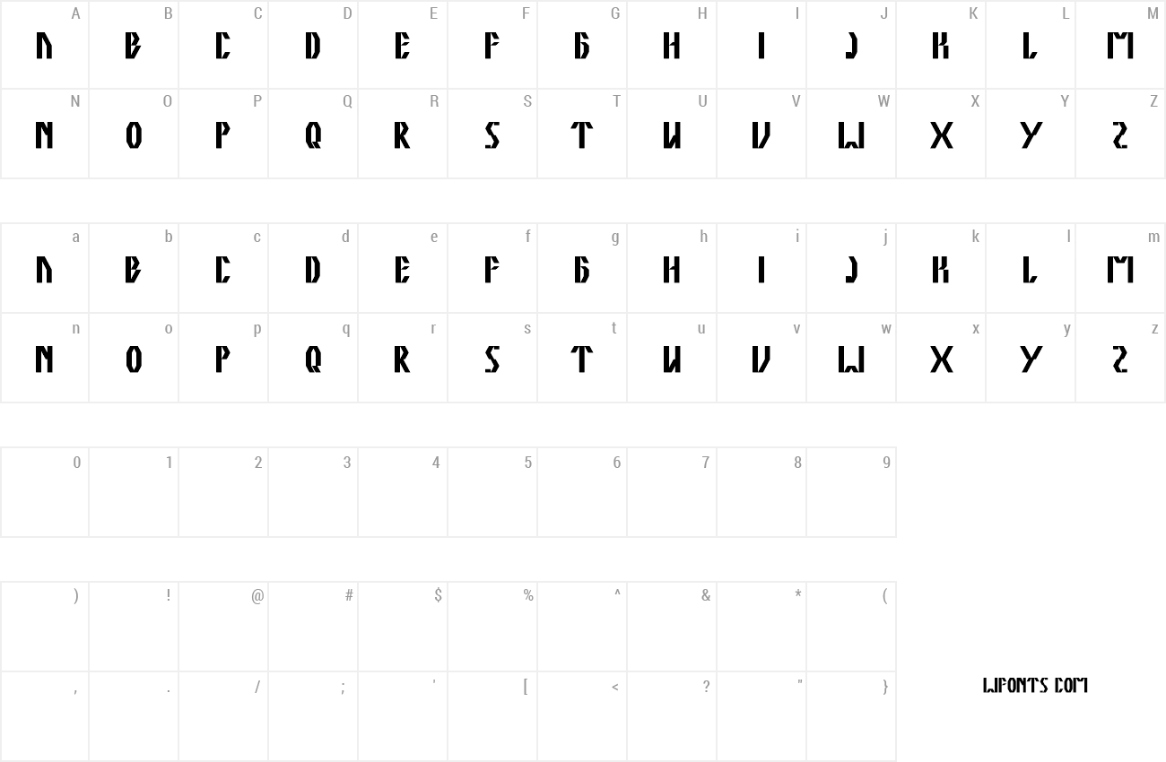 The Quick Font | wfonts.com - download free