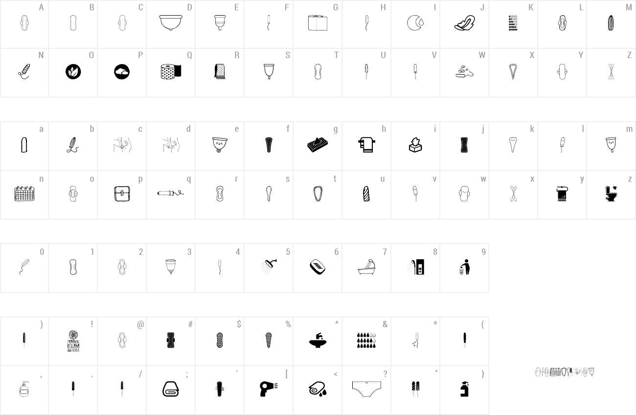 Feminine Hygiene Font | wfonts.com - download free