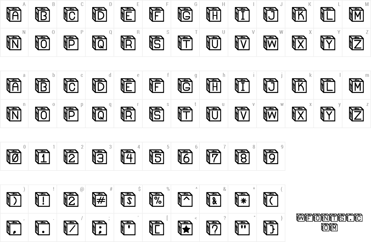 Blockys St Font | wfonts.com - download free