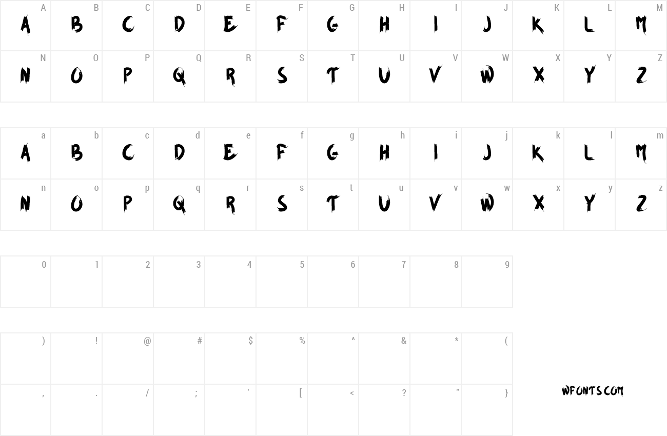 Brown Foxy Font | wfonts.com - download free