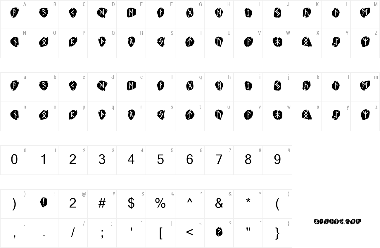 Stone Runes Font | wfonts.com - download free