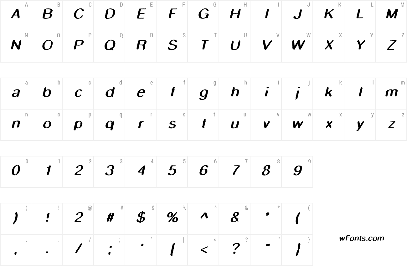 Smudge Stick Font | wfonts.com - download free