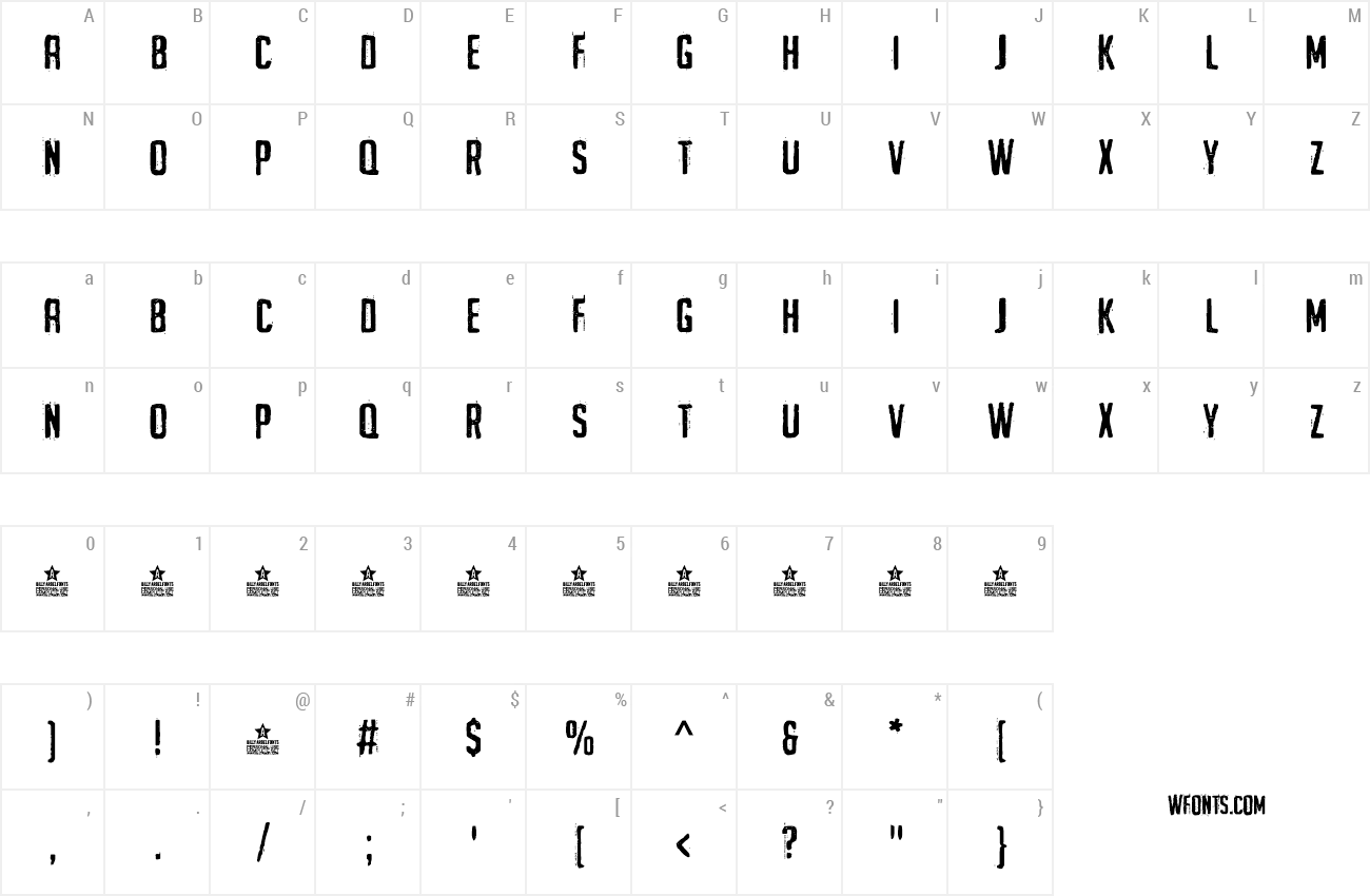 Urgh Type Font | wfonts.com - download free