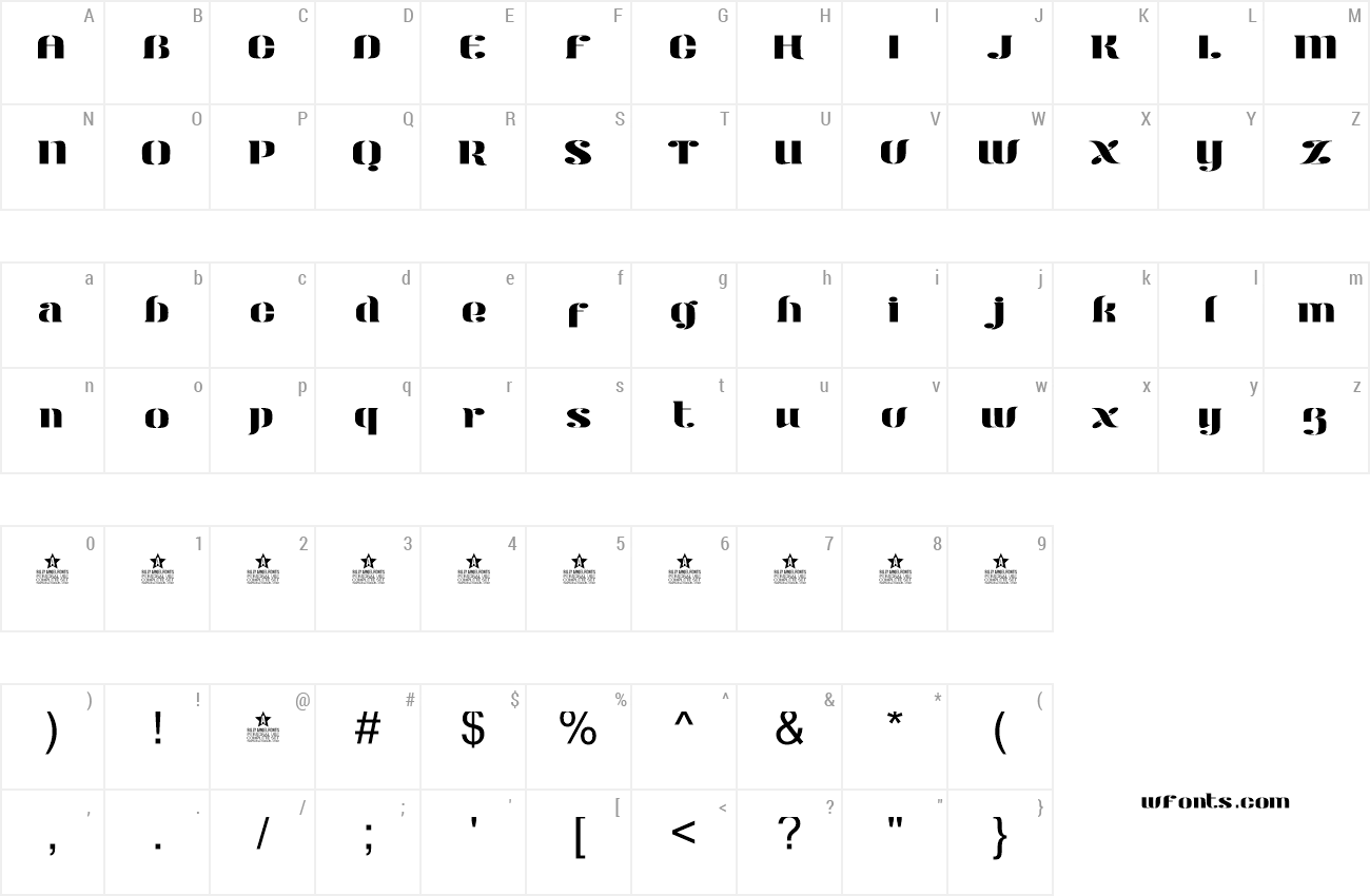 Modern Stencil Font | wfonts.com - download free