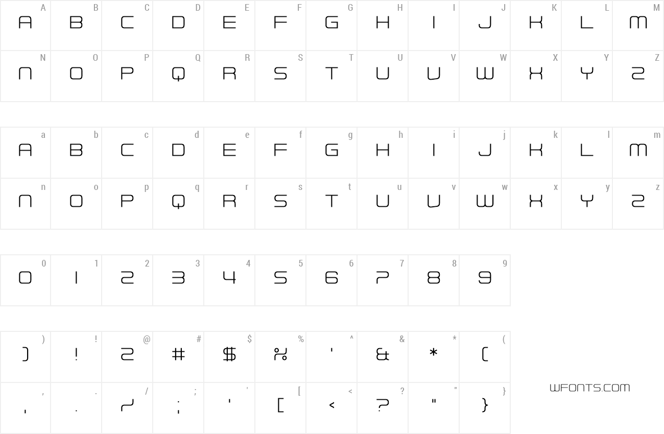 Futuristic Armour Font | wfonts.com - download free