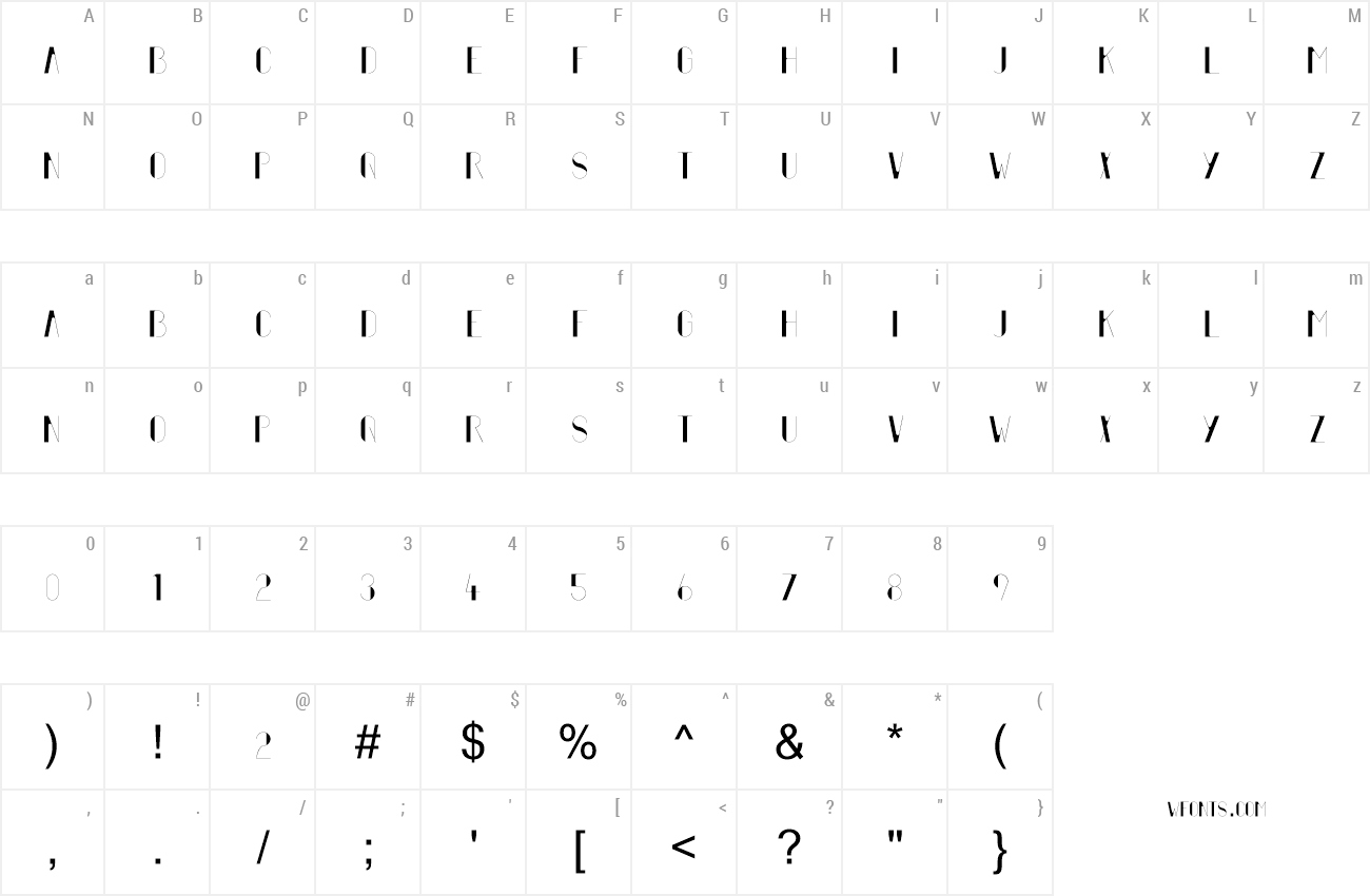 Fifty Five Font | wfonts.com - download free