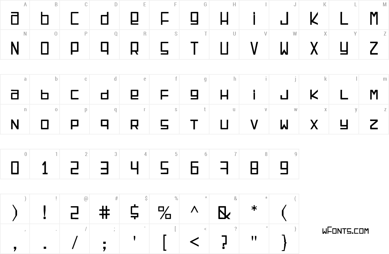 Download Free Font Espacio Cuadrado