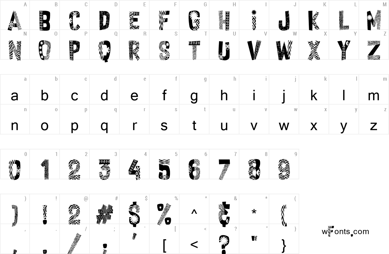 African Style Font | wfonts.com - download free