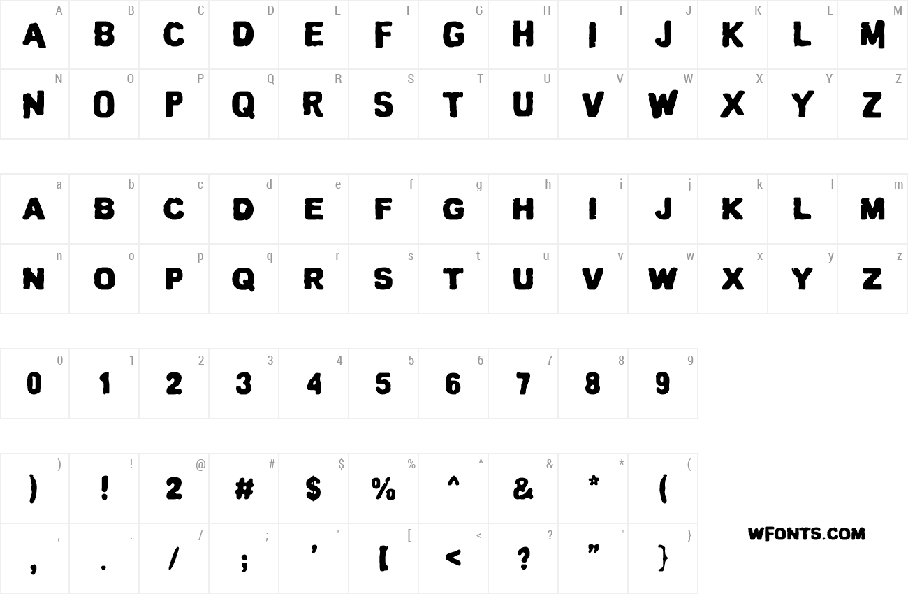 Melting Letter Font | wfonts.com - download free