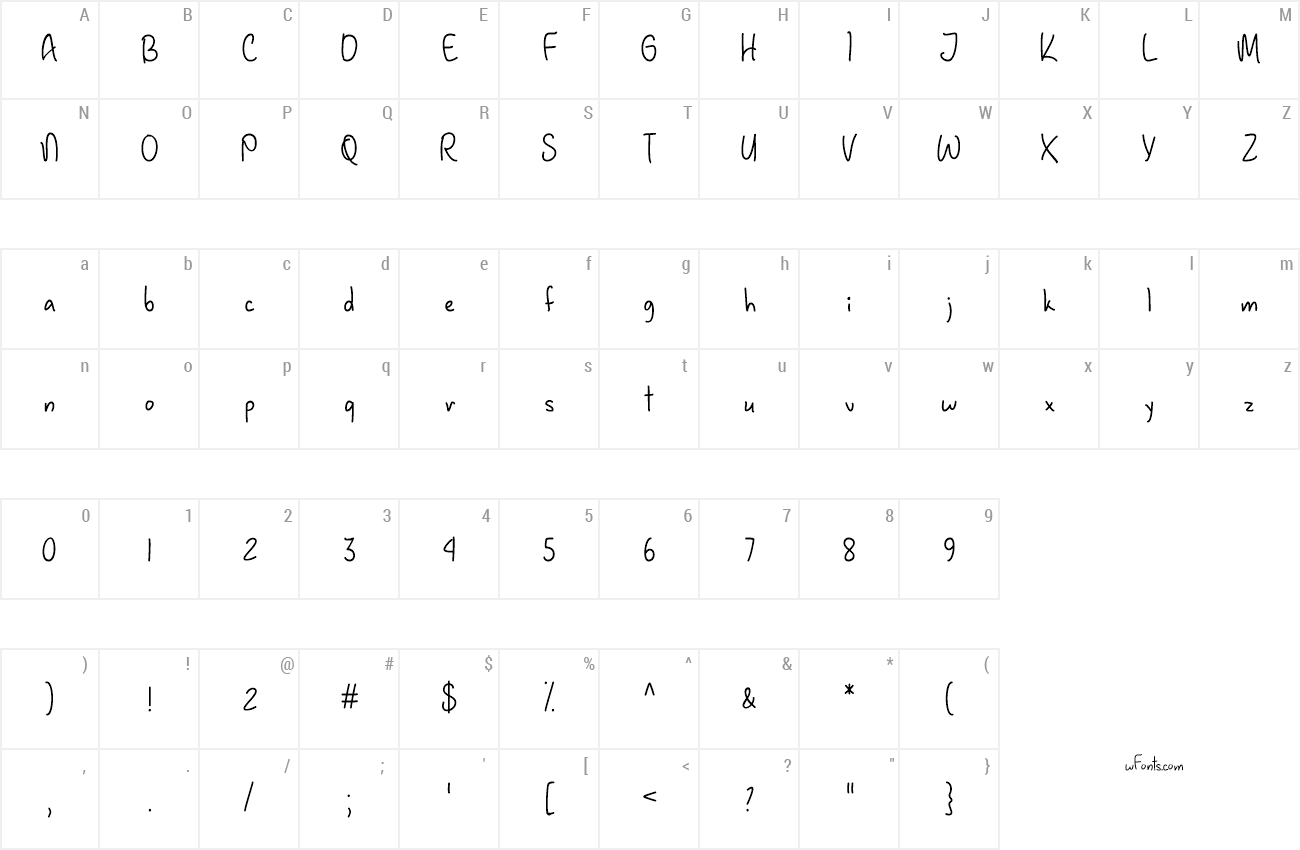 January Handwriting Font | wfonts.com - download free