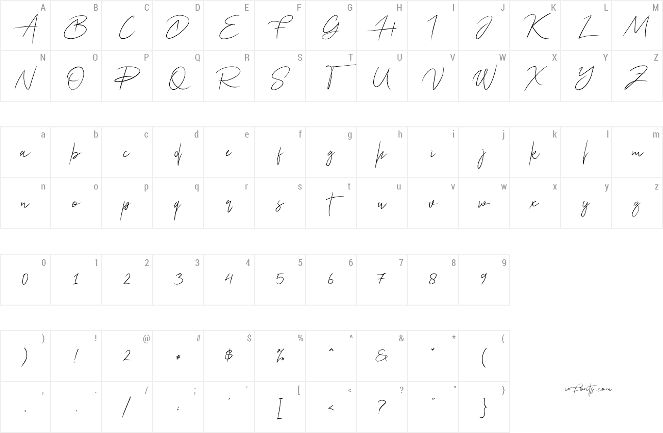 Download Free Font Ariel Script