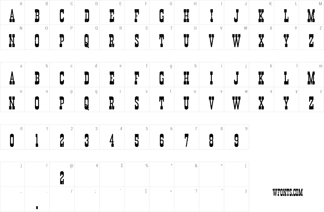 Durango Western Eroded Font | wfonts.com - download free