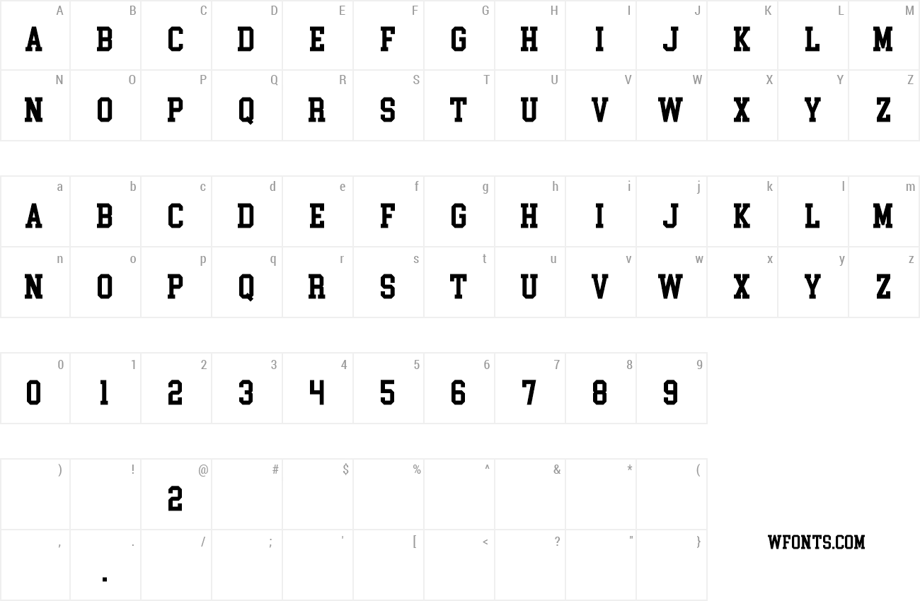 College Block 2.0 Font | wfonts.com - download free