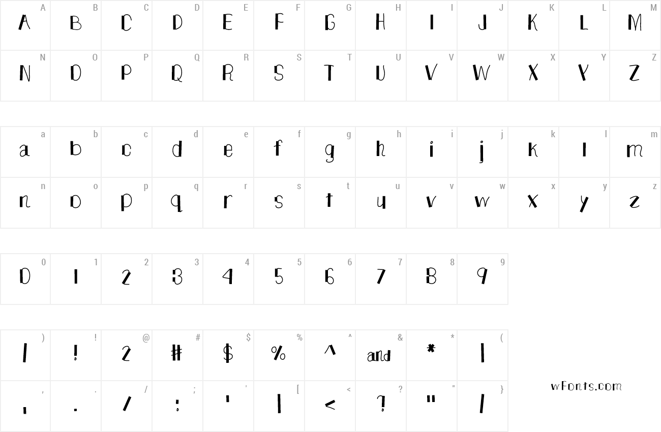 The Unknown Side Font | wfonts.com - download free