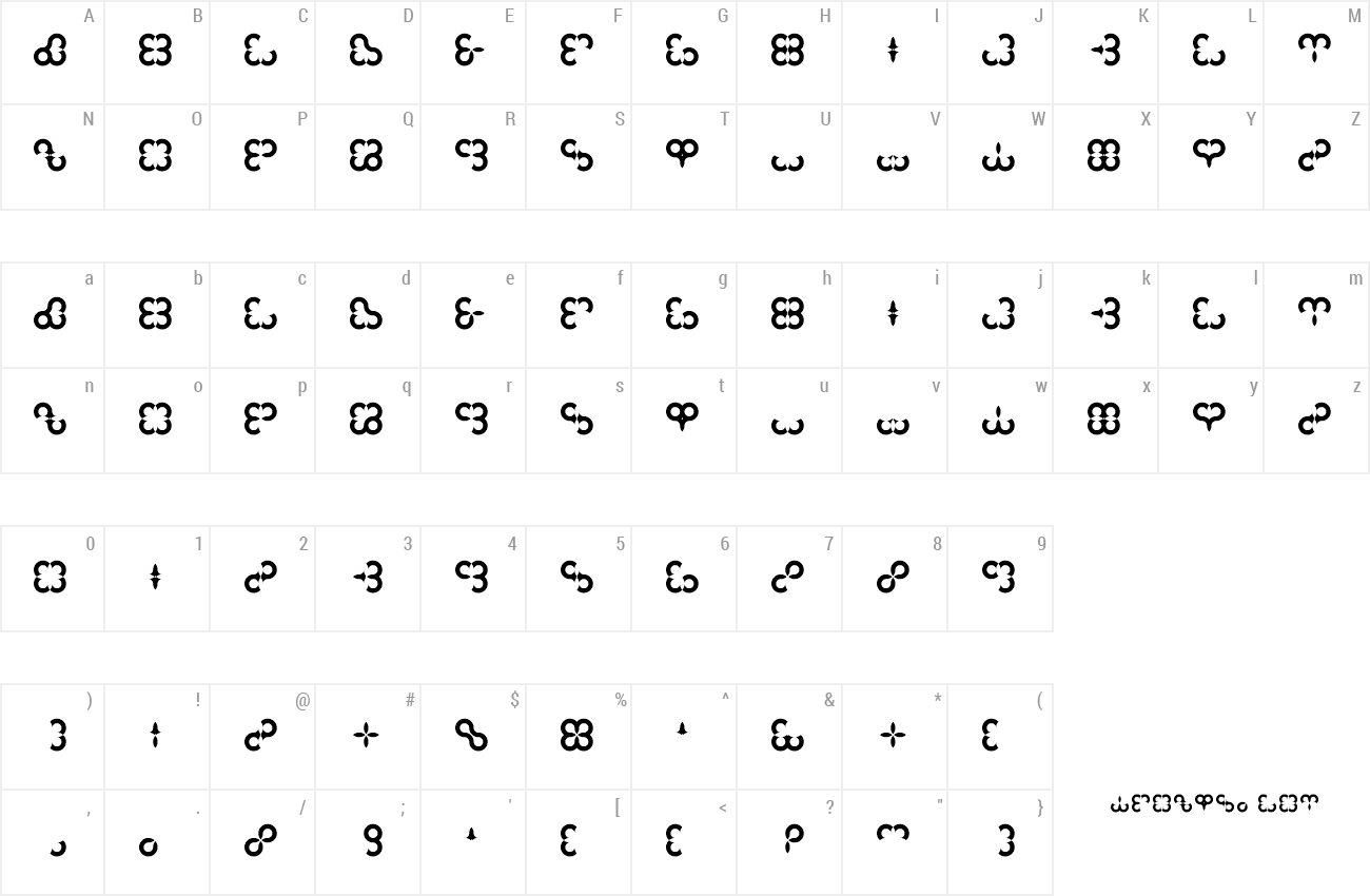 Floral Compass Font | wfonts.com - download free