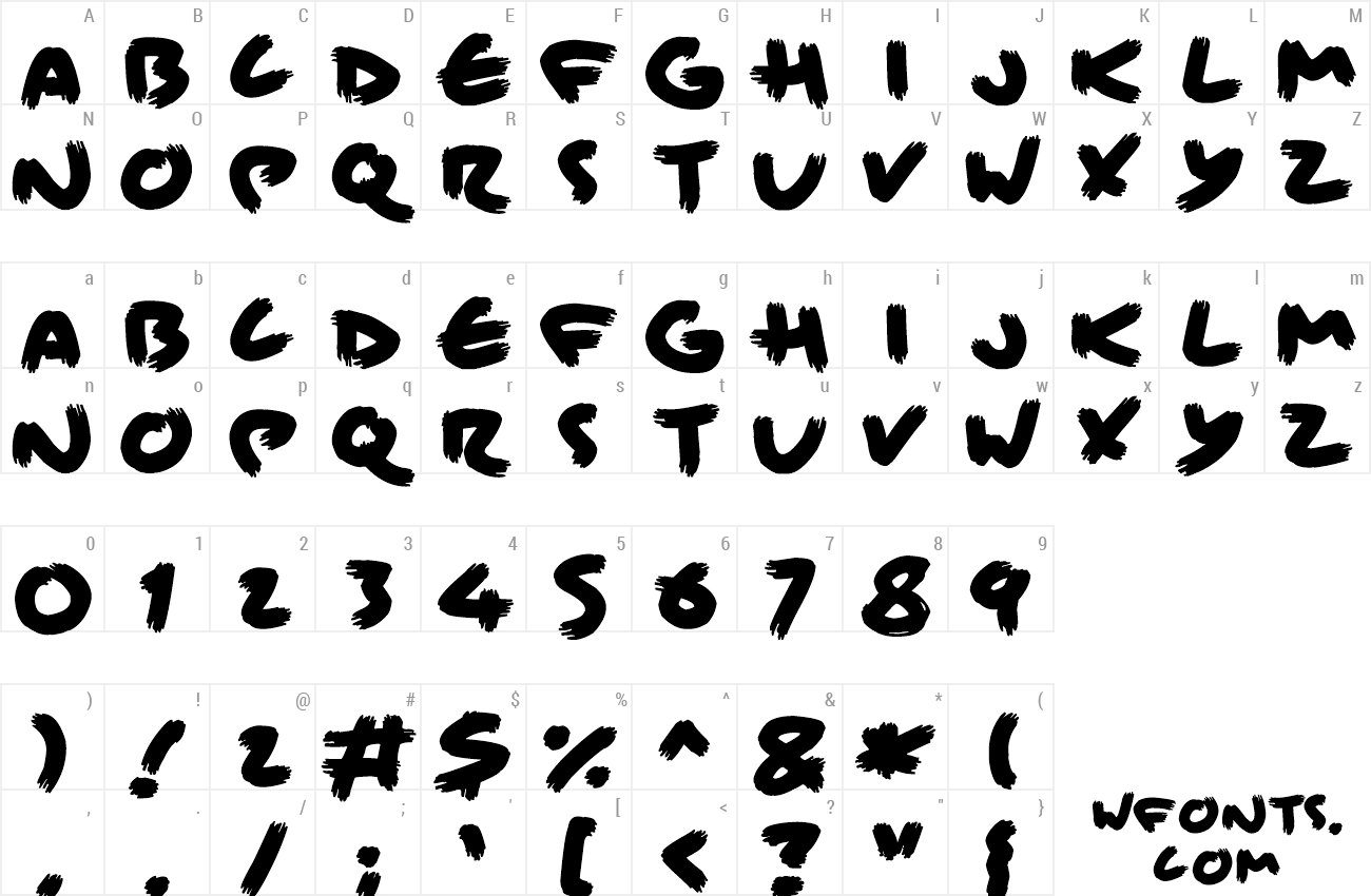 Brisk Bristle Brush Font | wfonts.com - download free