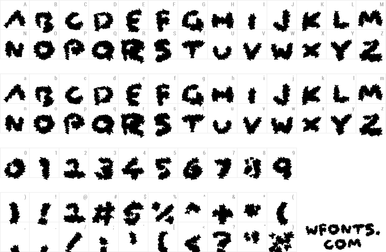 Coarse Fuzz Font | wfonts.com - download free