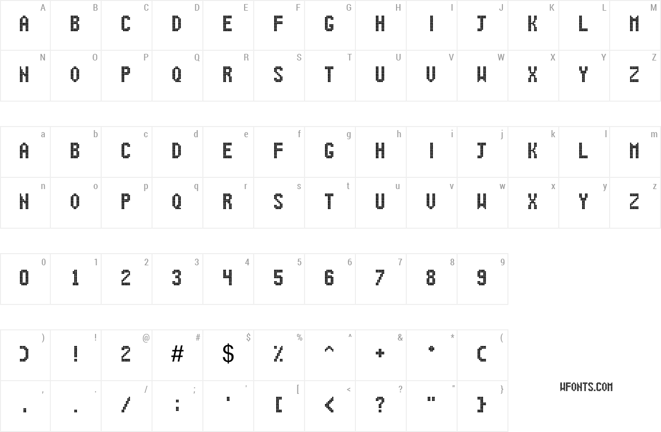 Digital Dot Roadsign Font | wfonts.com - download free