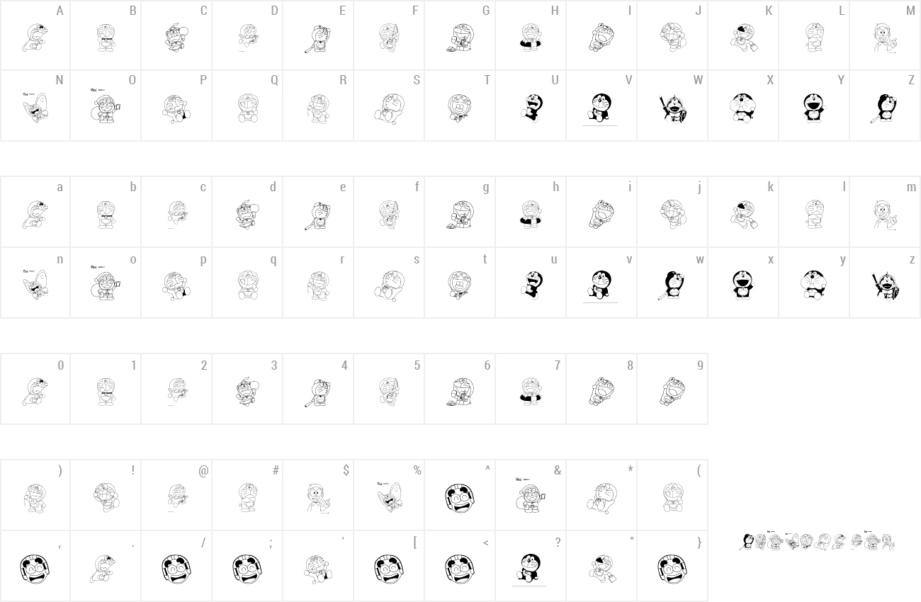 Doraemon Slalala Font | wfonts.com - download free