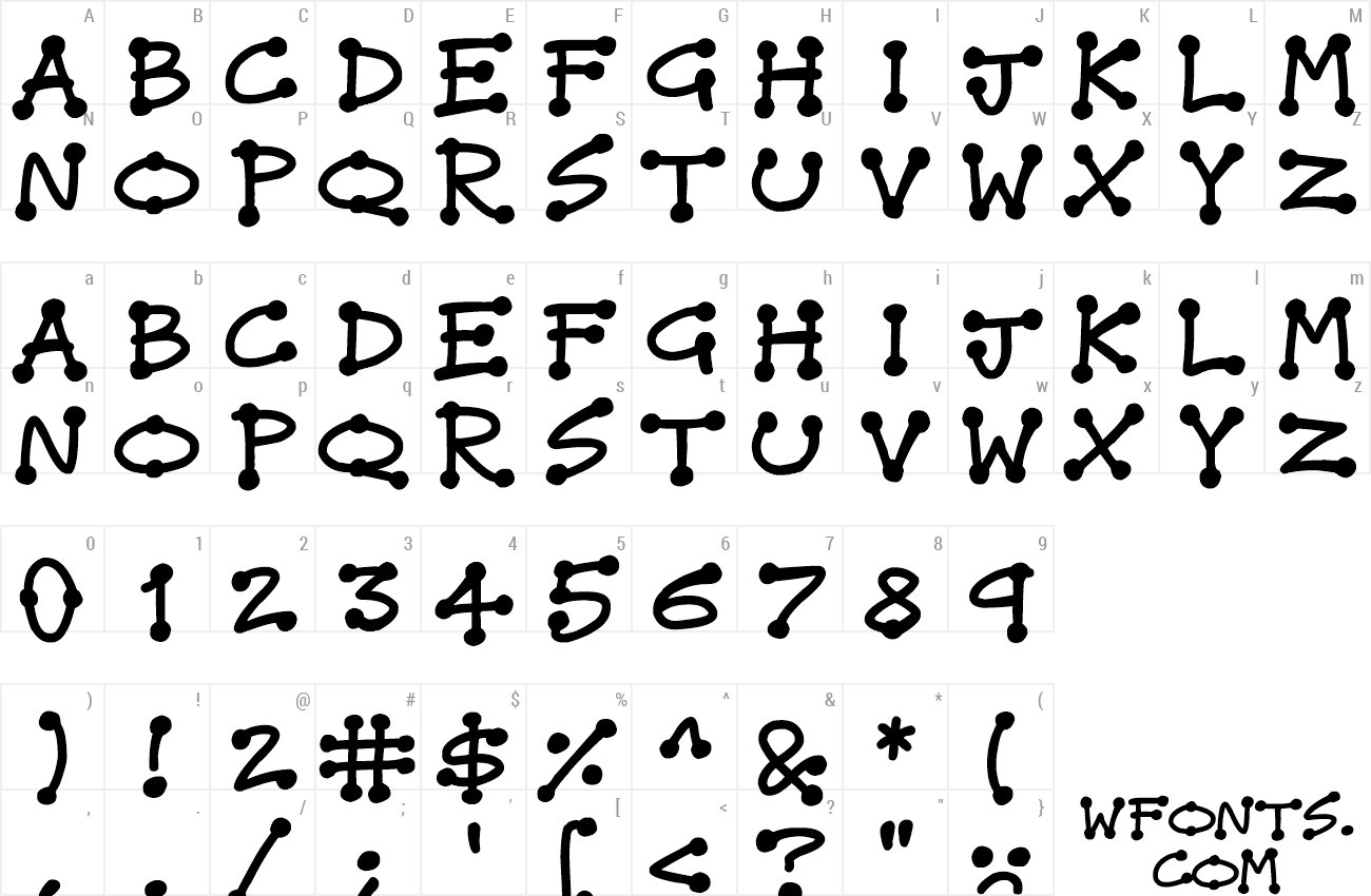 Dot Stick Doodles Font | wfonts.com - download free