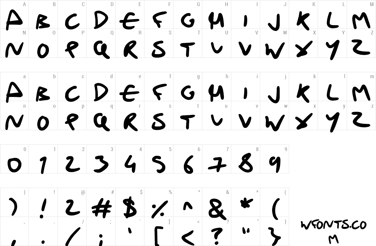 Drunk Handwriting Font | wfonts.com - download free