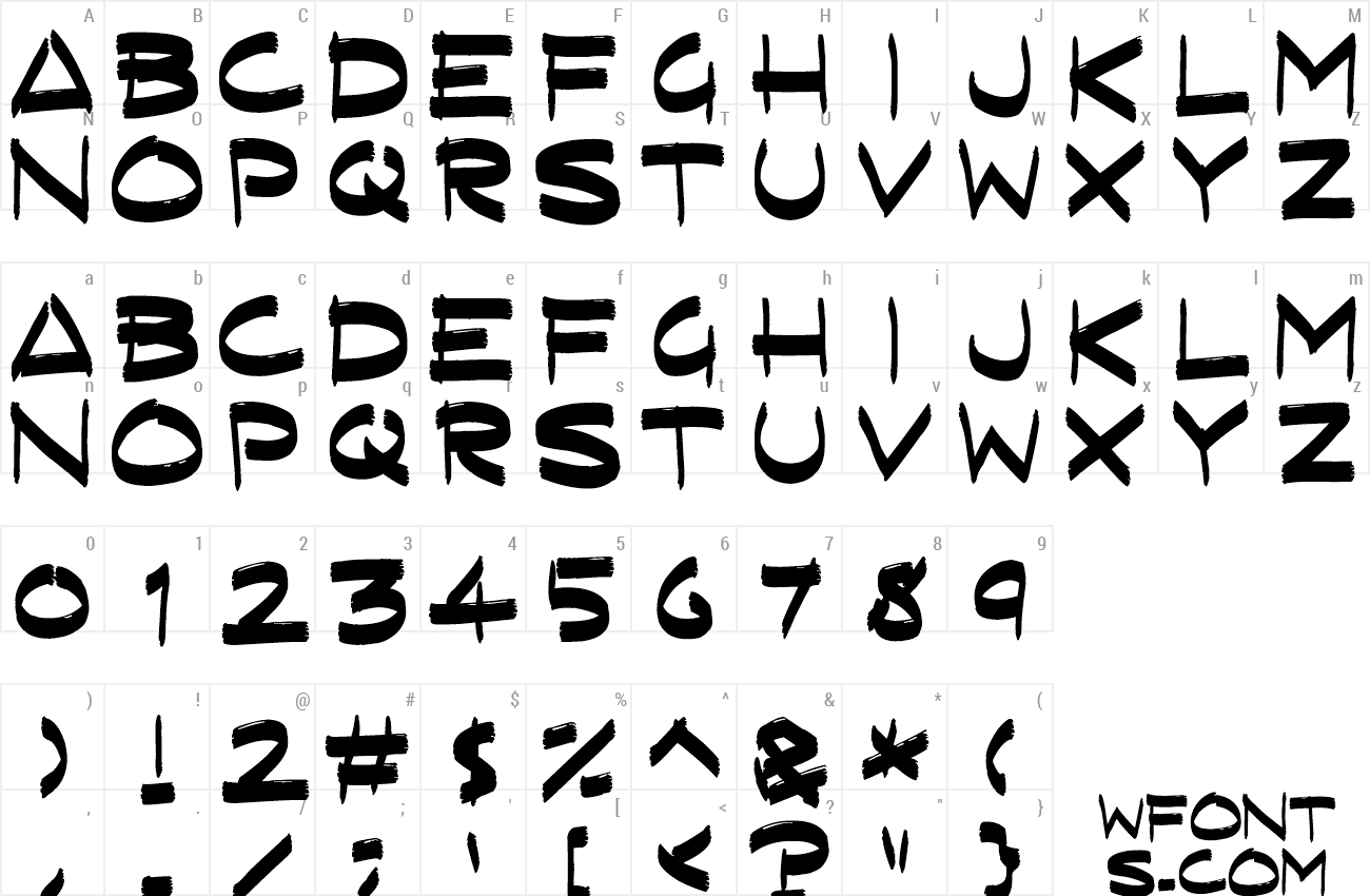 Fast Flat Brush Font | wfonts.com - download free