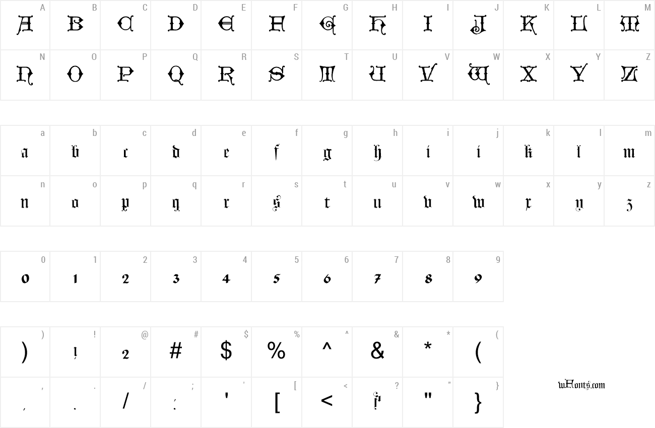 Hollandisch Closed Font | wfonts.com - download free