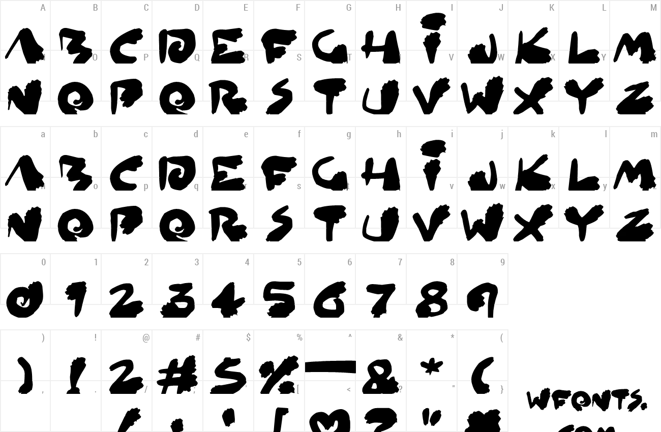 Inked Out Font | wfonts.com - download free