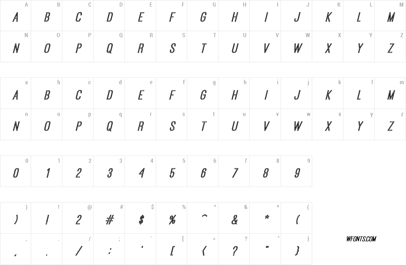 Ostrich Sans Inline Font | wfonts.com - download free