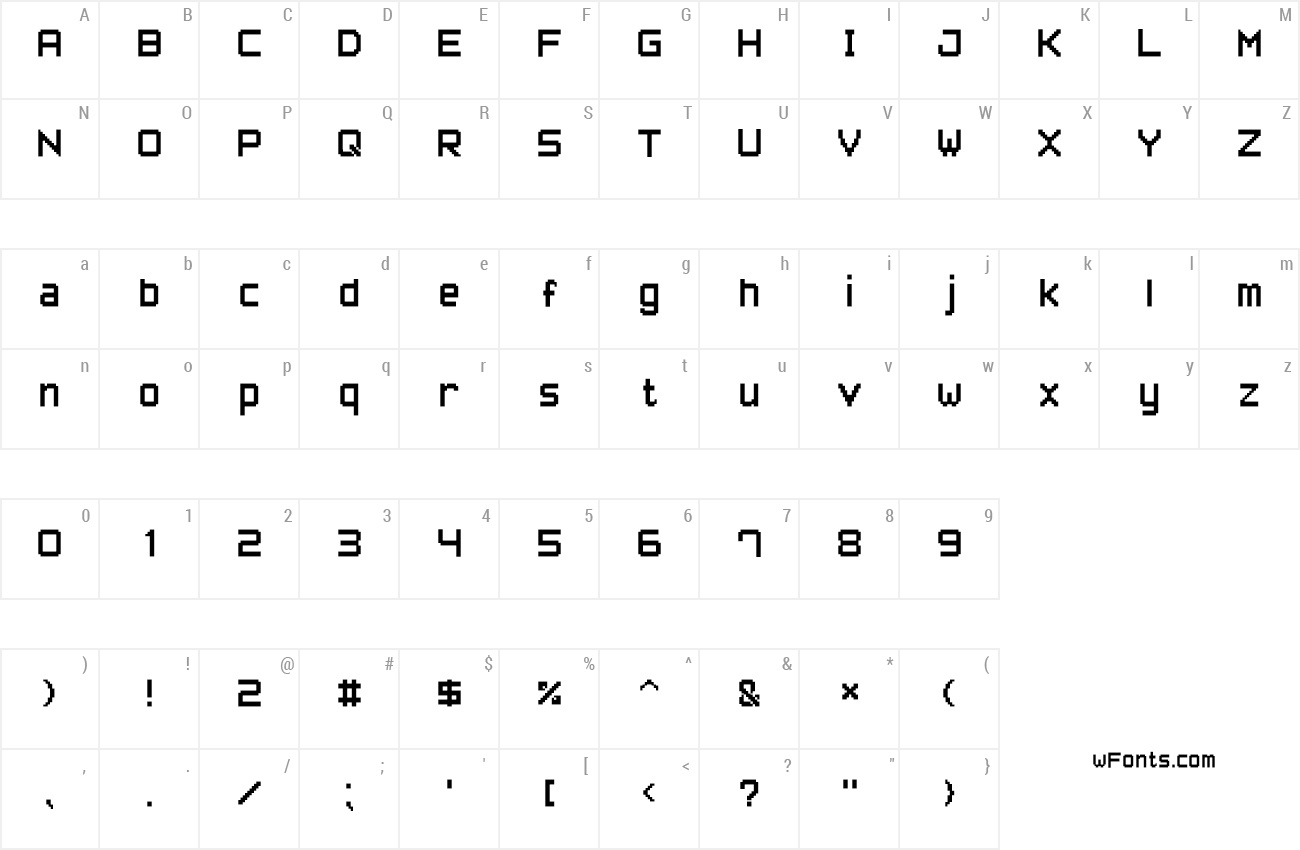Pixel 7 Font | wfonts.com - download free