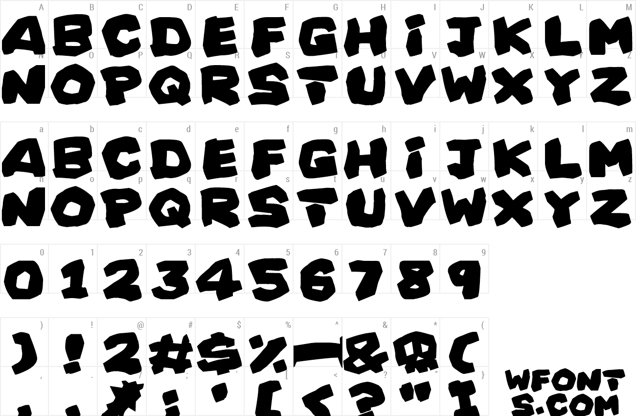 Prehistoric Caveman Font | wfonts.com - download free