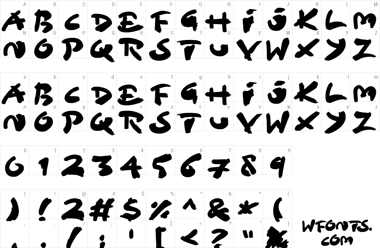 Sloppy Paint Font | wfonts.com - download free