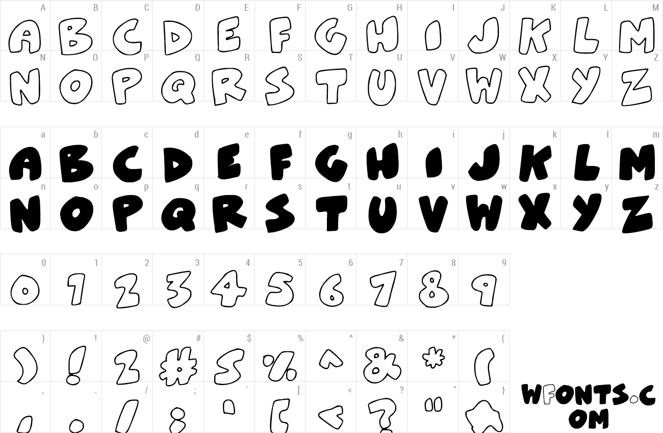 Zebra Blobs Font | wfonts.com - download free