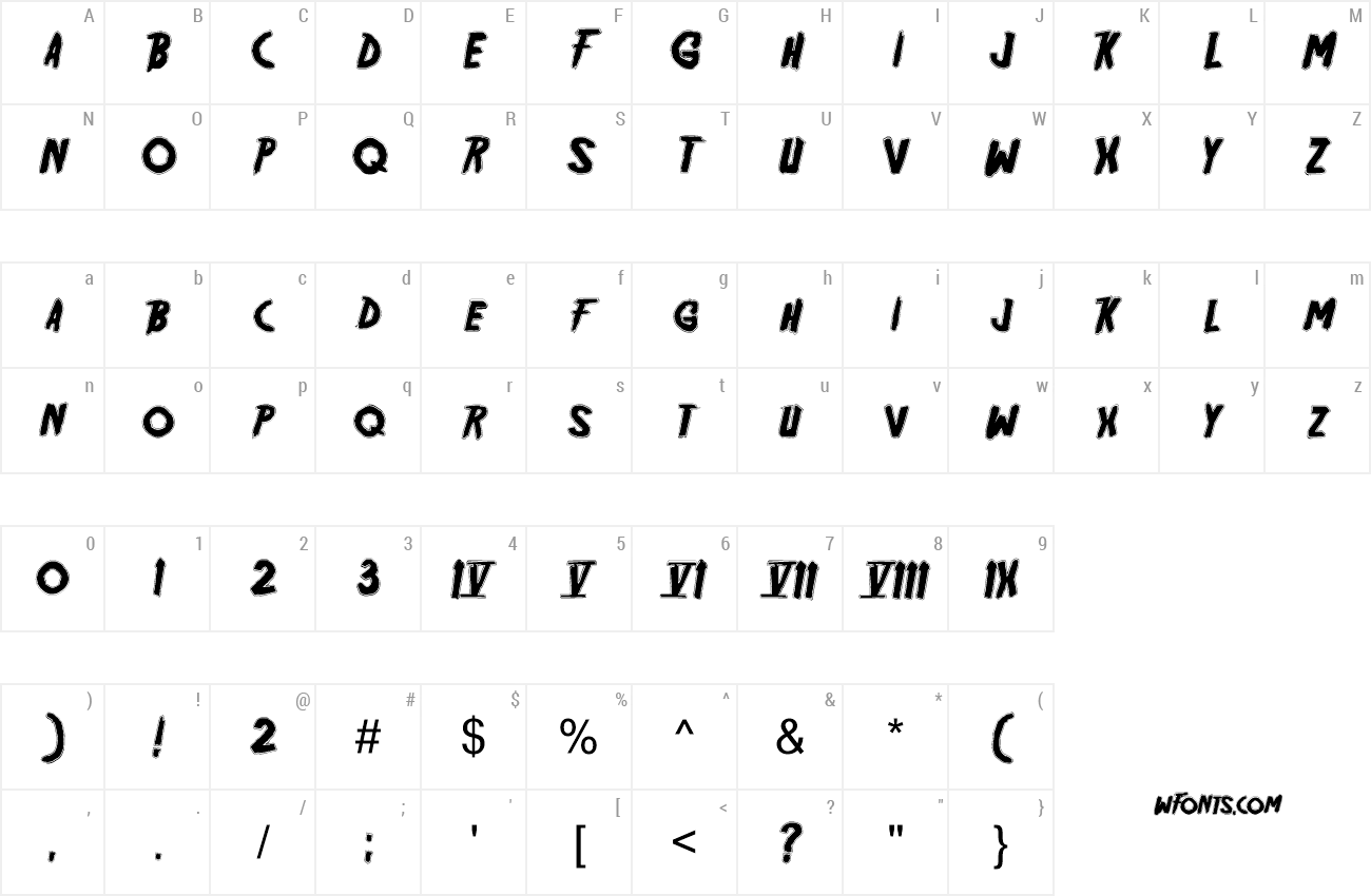 Friday 13 Font | wfonts.com - download free