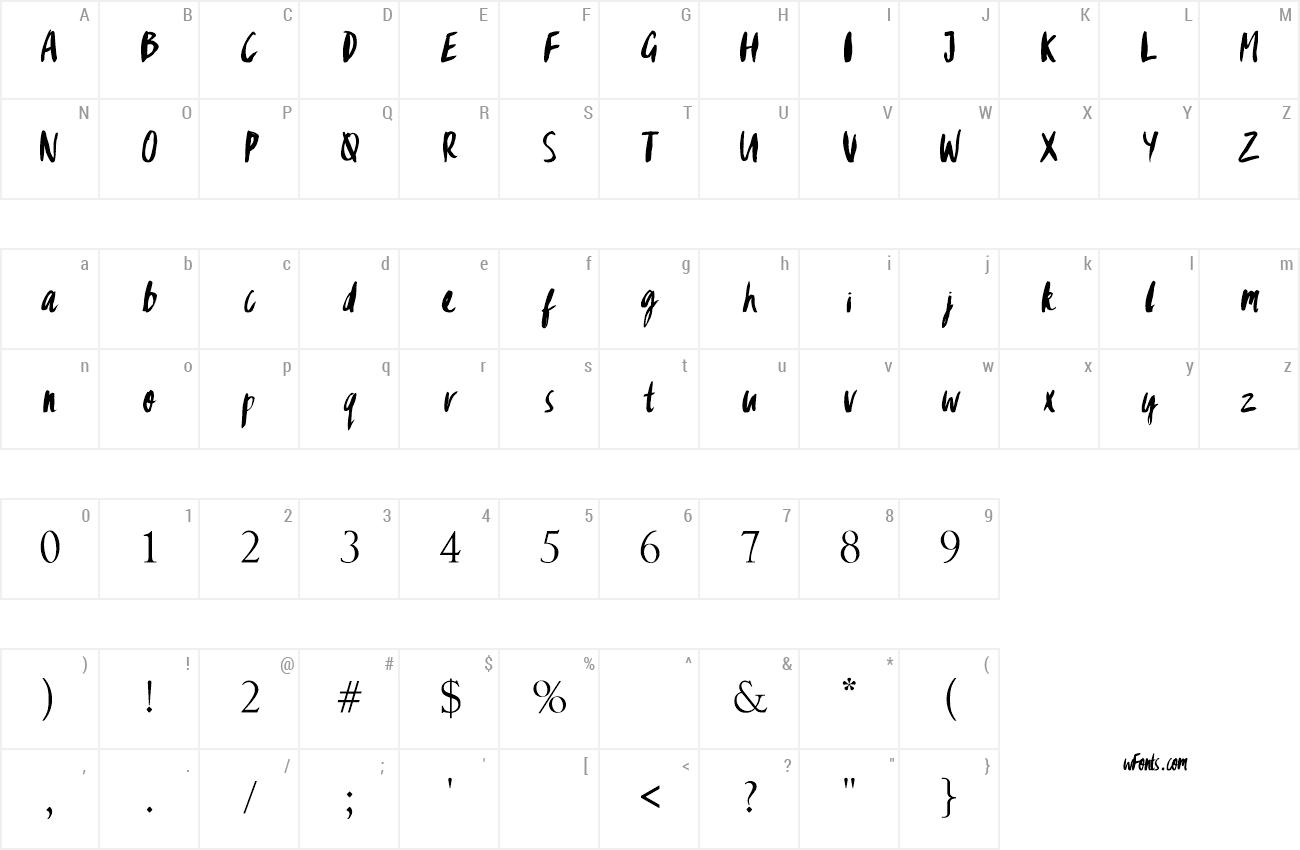 Gypsy Brush Font | wfonts.com - download free