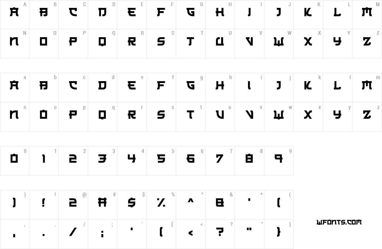 Japanese 3017 Font | wfonts.com - download free