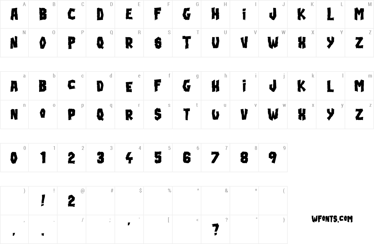 Blood'n Guts Font | wfonts.com - download free