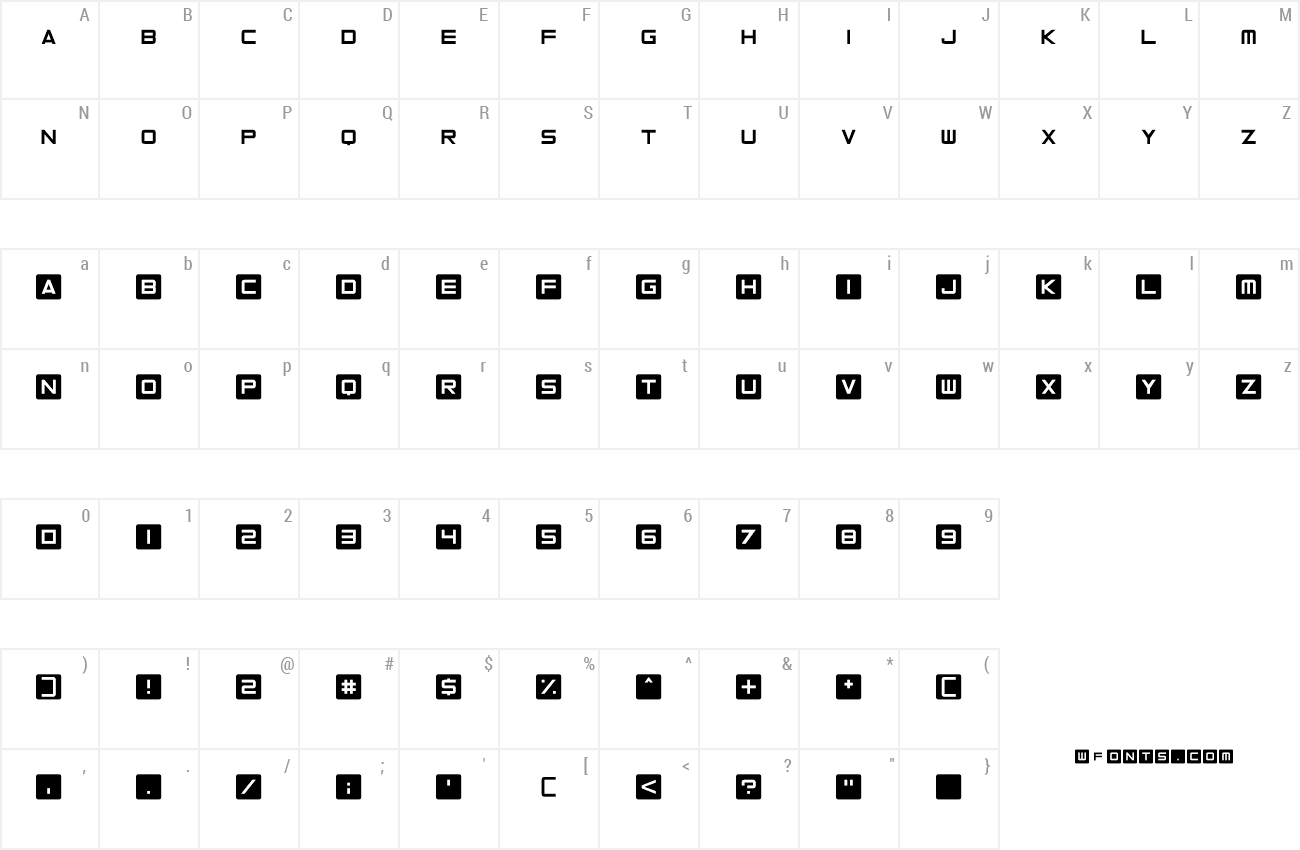 Curved Square Font | wfonts.com - download free