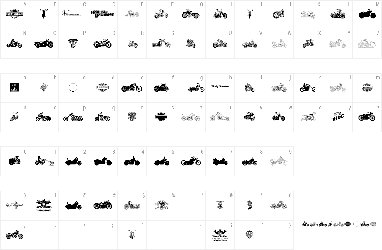 Harley Davidson Font | wfonts.com - download free