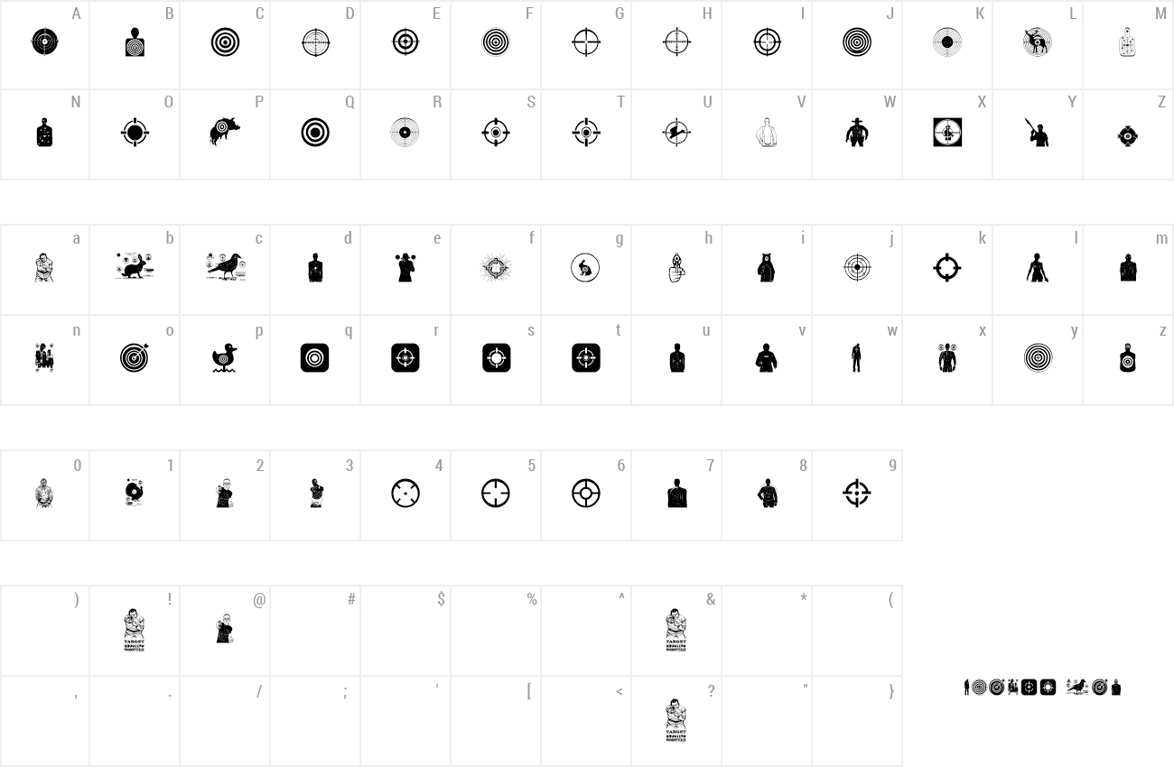Target Shooting Font | wfonts.com - download free